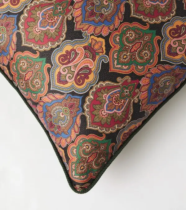 Etro Pegaso Paisley Cotton Cushion