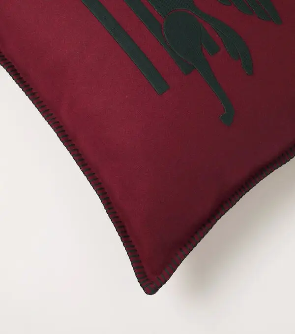 Etro Ribot Wool Cushion - Red