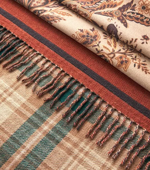 Etro Clergy Pegaso Floral Wool Throw - Brown
