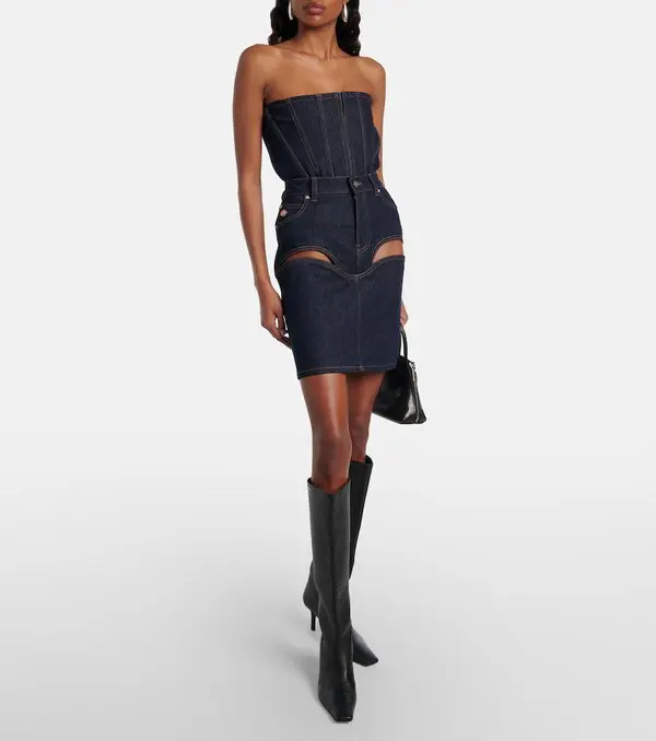 JEAN PAUL GAULTIER Denim Miniskirt - Blue