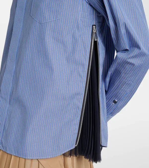 Sacai Paneled Poplin Shirt
