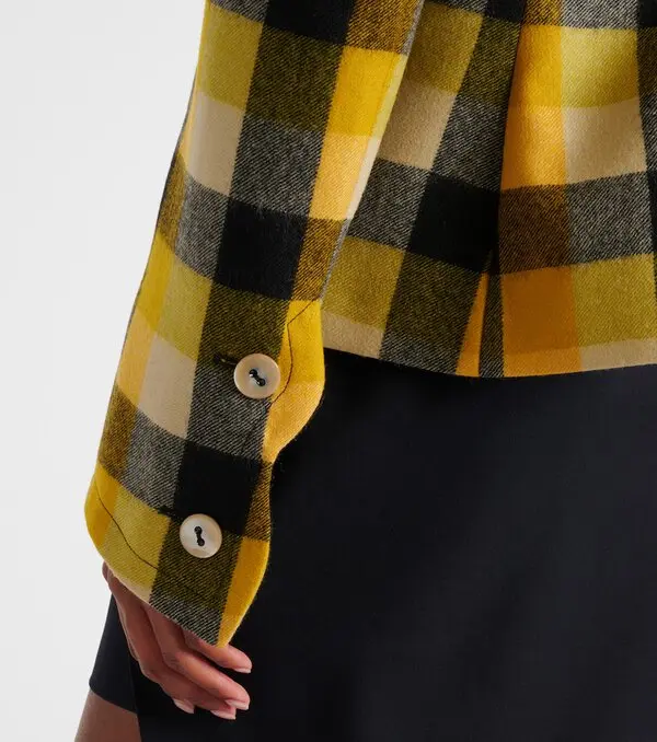 VIVIENNE WESTWOOD Georgia Checked Virgin Wool Blazer