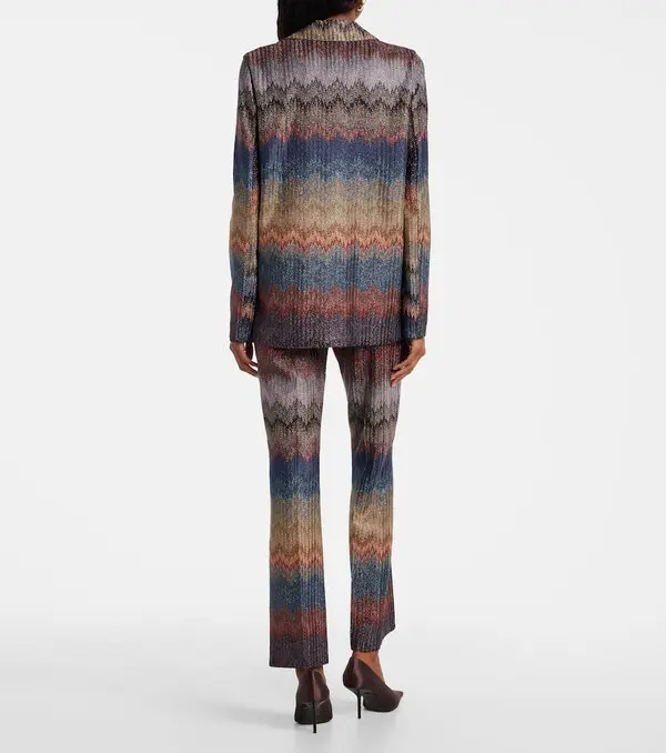 Missoni Zigzag Lamé Blazer - Multicoloured