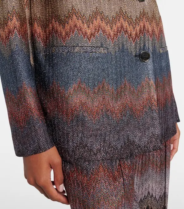 Missoni Zigzag Lamé Blazer - Multicoloured
