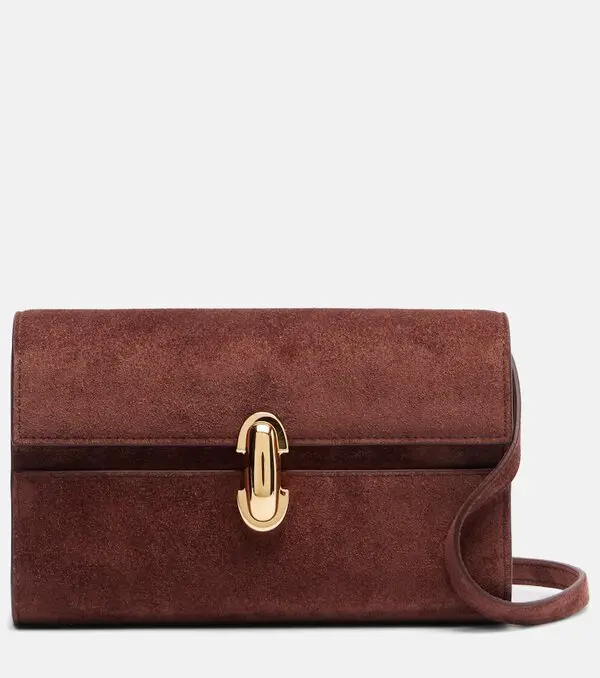 Savette Symmetry Mini Suede Shoulder Bag