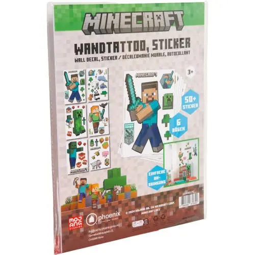 MINECRAFT Vinyl Stickers And Wall-clings - Multicolored