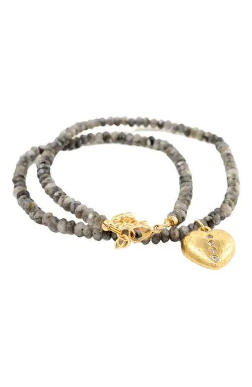 COLLECTION 1304 Night Sky Heart Pendant Necklace - Bronze