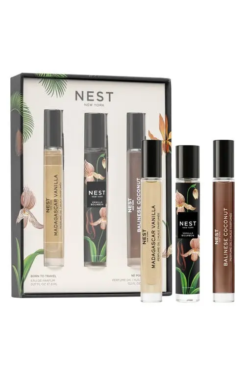 NEST NEW YORK Born To Travel Eau De Parfum Oil Rollerball Trio $102 Value - No Color