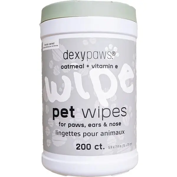 DEXYPAWS Pet Wipes Oatmeal & Vitamin E