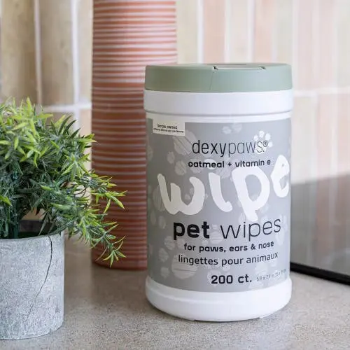 DEXYPAWS Pet Wipes Oatmeal & Vitamin E