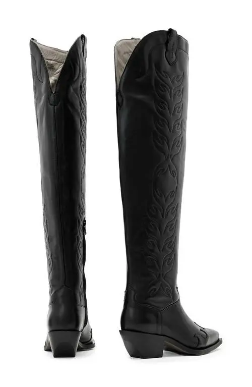 ALLSAINTS Landon Over-the-knee Western Boots