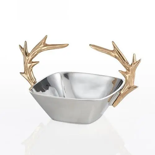 LUNARES Staghorn Bowl - Silver
