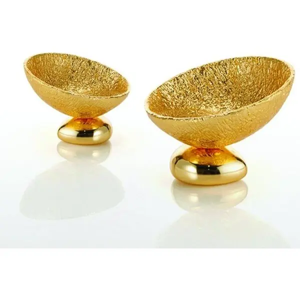 LUNARES Nest Rock Candy Dish - Gold
