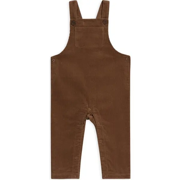 KENDI Remi Organic Corduroy Overalls - Sepia