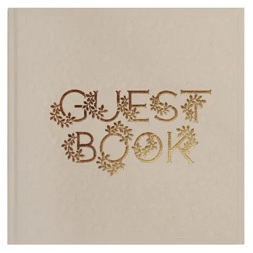 PAIGE TATE & CO. Wedding Guest Book - Beige
