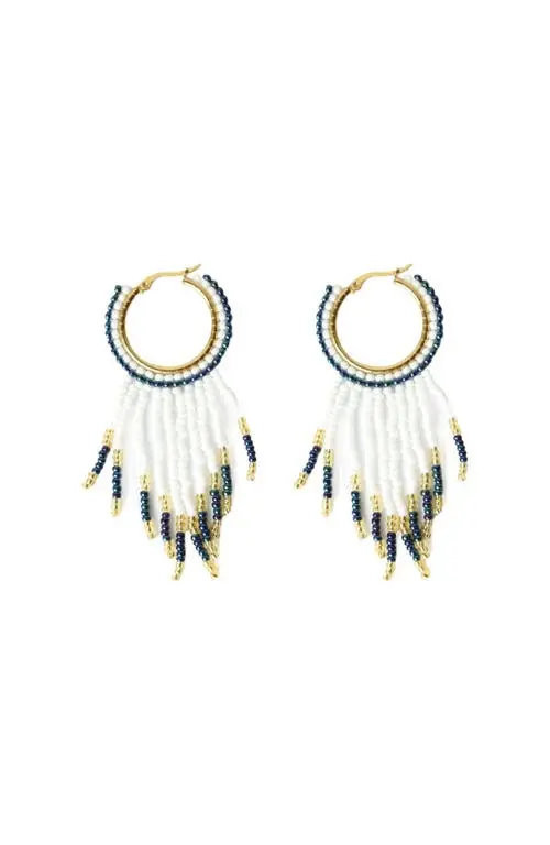 FOSTERIE Armada Fringe Embera Earrings - Multi