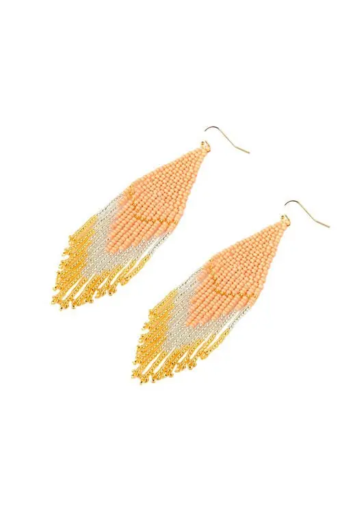 FOSTERIE Beaded Dangle Earrings