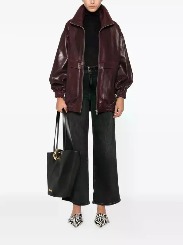 FRAME Stretch-cotton Wide Leg Jeans - Black