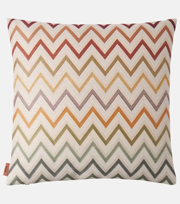 Missoni Watamu Zigzag Cotton Cushion - Multicoloured