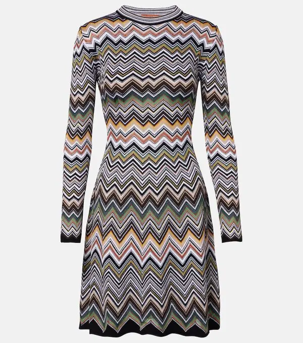 Missoni Zigzag Knit Mini Dress