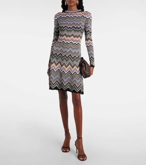 Missoni Zigzag Knit Mini Dress