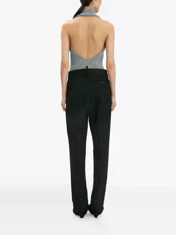 Victoria Beckham Ribbed Halter Neck Top