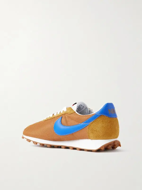 Nike Ld-1000 Leather And Suede-trimmed Mesh Sneakers - Brown