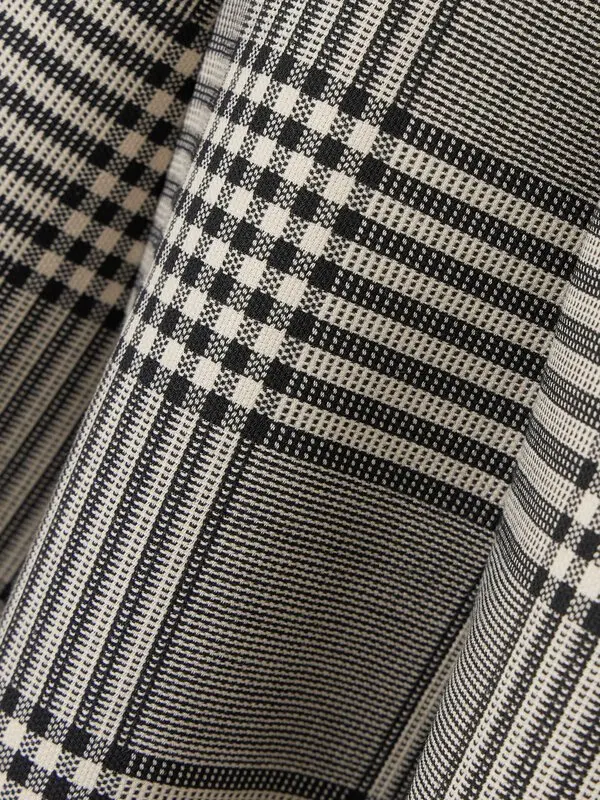 Brandon Maxwell The Sophie Prince Of Wales Checked Wool-tweed Mini Dress - Gray