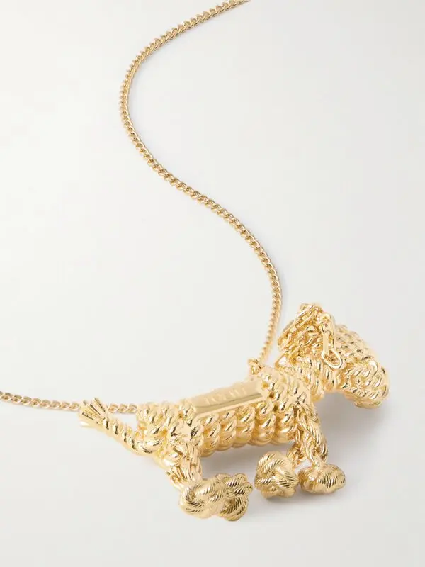 Loewe Sausage Dog -tone Necklace - Gold