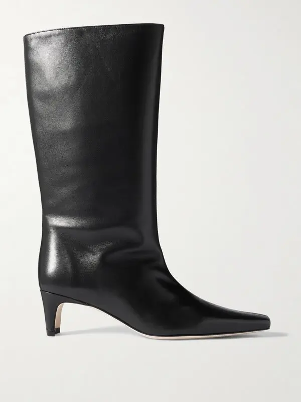 Staud Wally Leather Boots - Black
