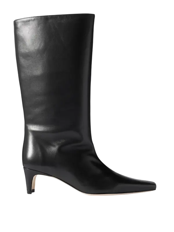 Staud Wally Leather Boots - Black