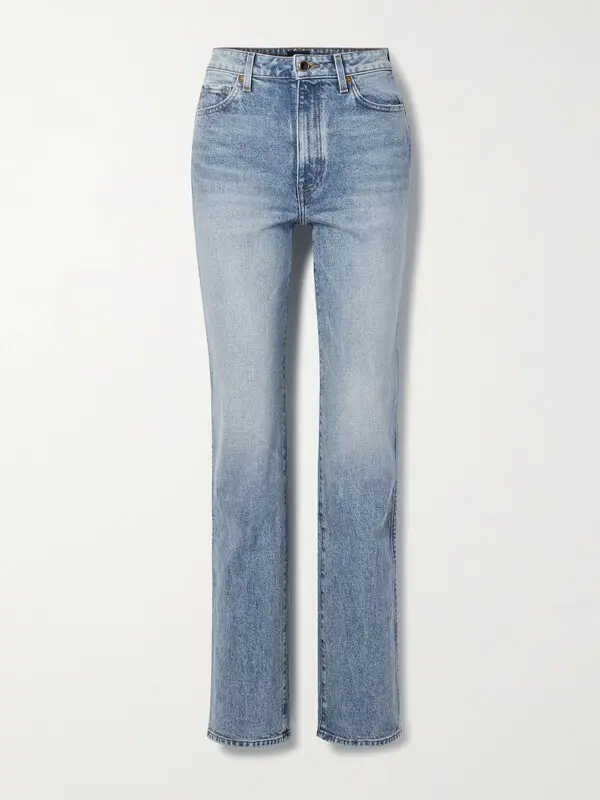 Khaite Danielle High-rise Straight-leg Jeans - Blue