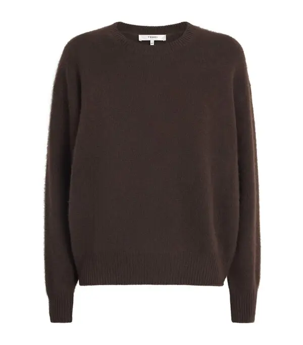 FRAME The Cashmere Brushed Sweater - Brown