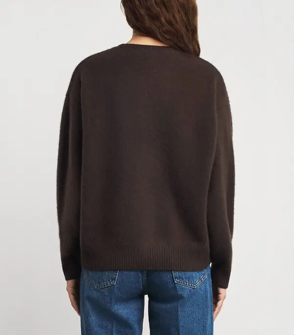 FRAME The Cashmere Brushed Sweater - Brown
