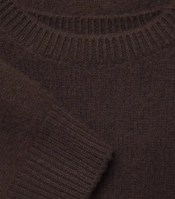 FRAME The Cashmere Brushed Sweater - Brown