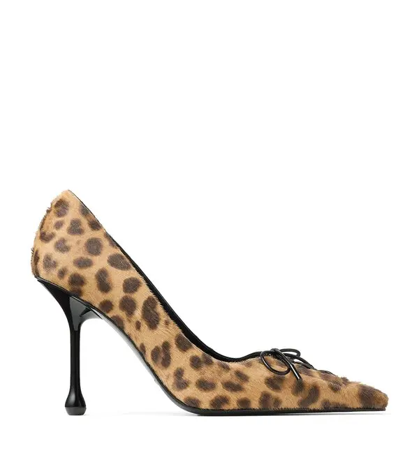 JIMMY CHOO Scarlet 95 Calf Hair Pumps - Neutral