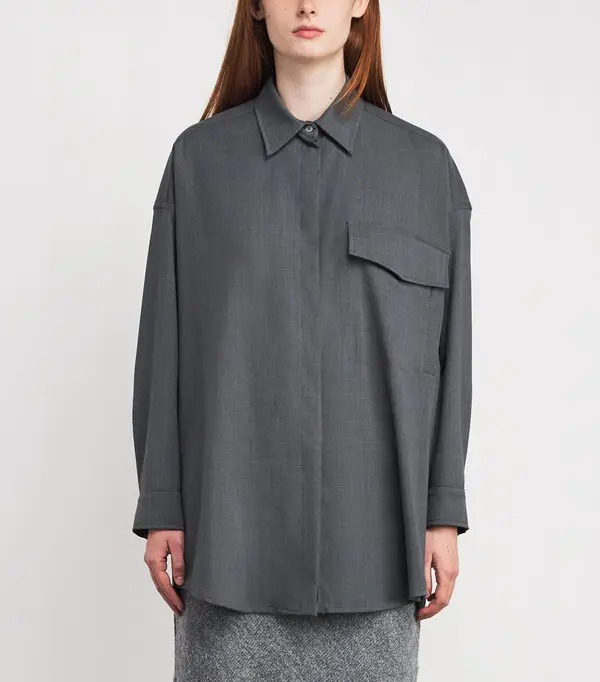 Max & Co. Wool-blend Button-down Shirt