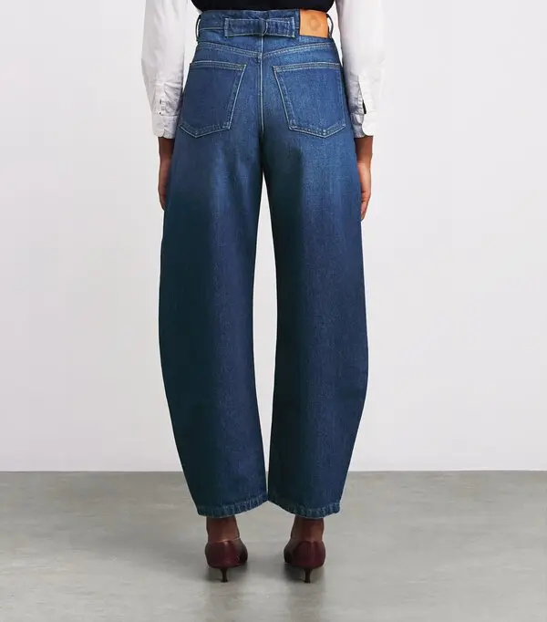 Maje Barrel-leg Cropped Jeans