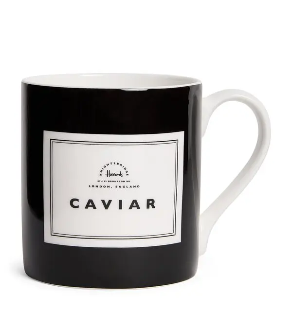 Harrods Caviar Logo Mug - Black