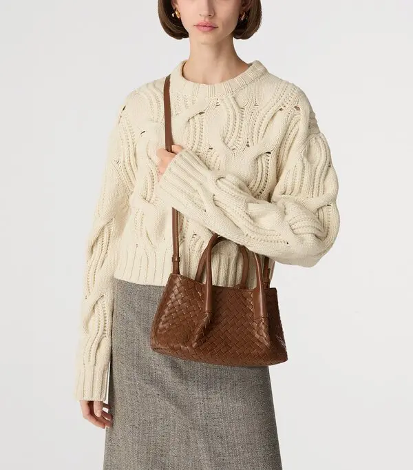 Bottega Veneta Small Pinacoteca Top-handle Bag - Grey