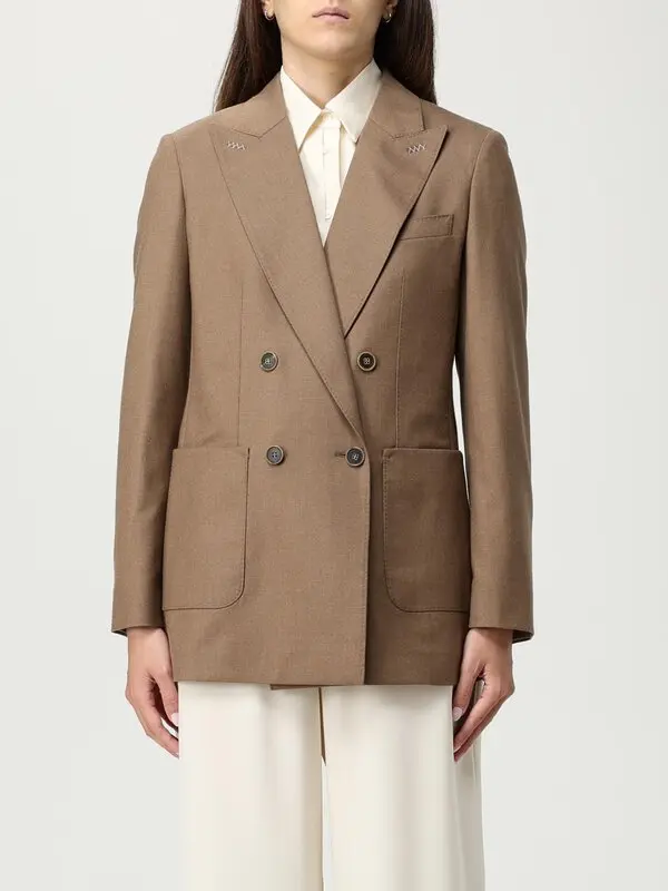 Max Mara Double Breasted Jacket - Burnt