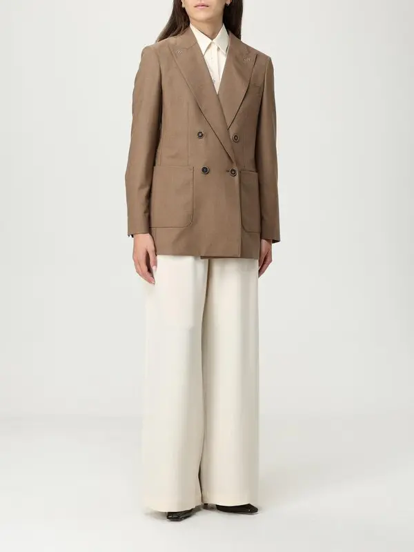 Max Mara Double Breasted Jacket - Burnt