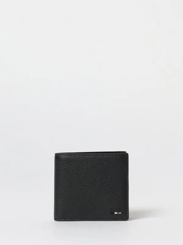 BOSS Grained Synthetic Leather Wallet - Black