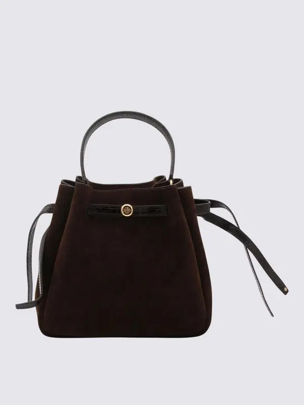 Tory Burch Romy Suede Mini Bucket Bag - Cocoa
