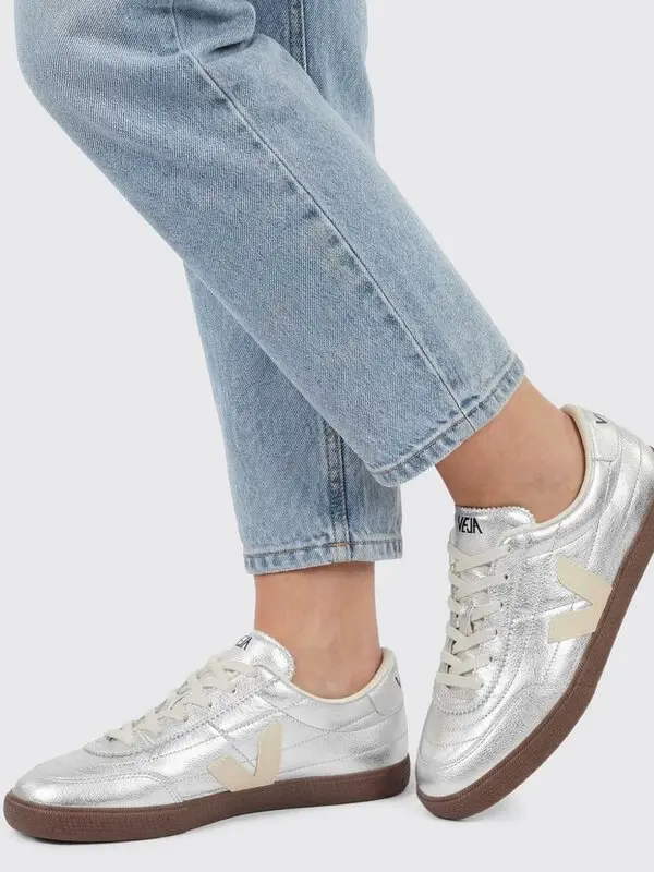 VEJA Metallic Sneakers - Silver