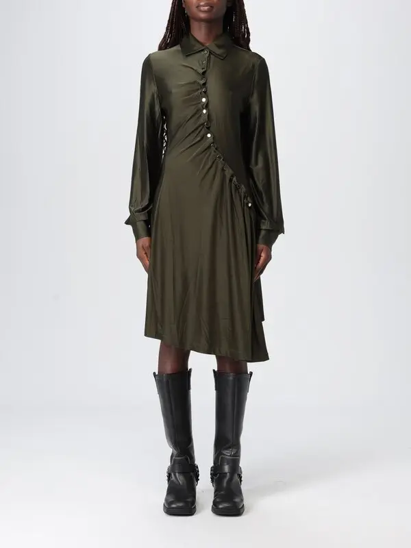 Rabanne Button-up Dress - Green
