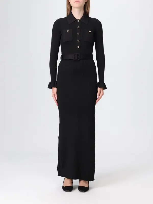 SELF-PORTRAIT Belted Maxi Dress