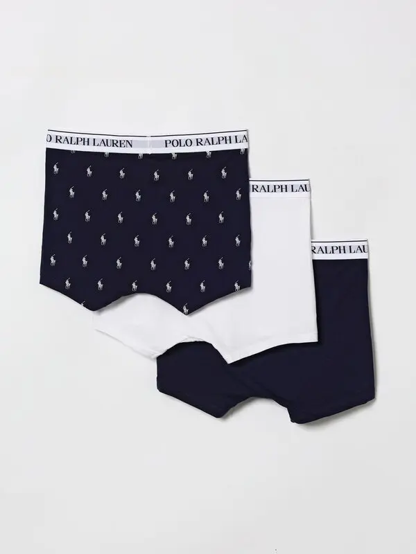 Polo Ralph Lauren Set Of 3 Boxer Briefs In Stretch Cotton - Multicolor