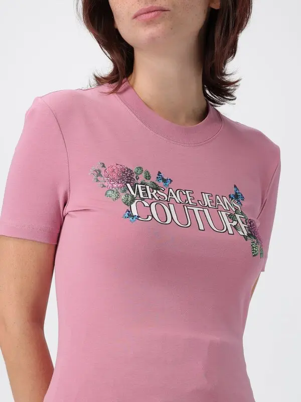 Versace T-shirt With Floral Embellishment