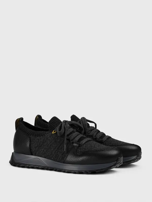 DOUCAL'S Lace-up Sneakers - Black